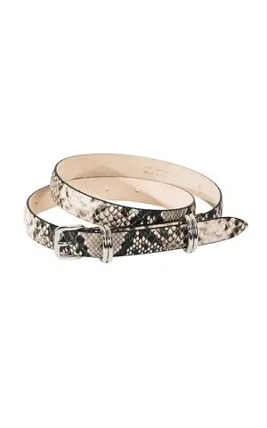 DEHANCHE Déhanche Constance Snake-Print Belt