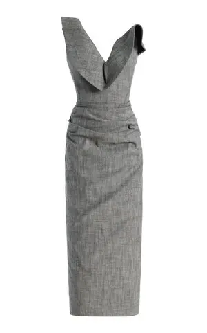 Maticevski Exclusive Requiem Strapless Midi Dress