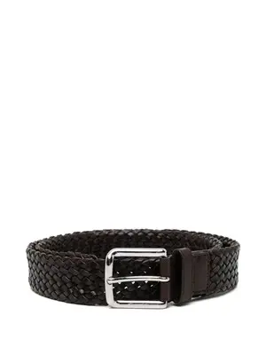 Church's Woven Leather Belt - Black
