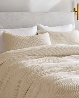 Quince Organic Waffle Sham Set