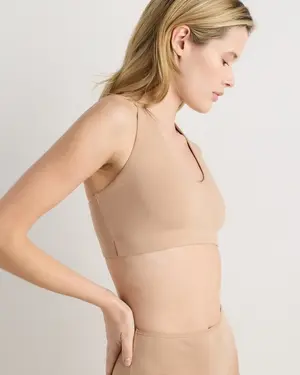 Quince Racerback Bralette - Sand