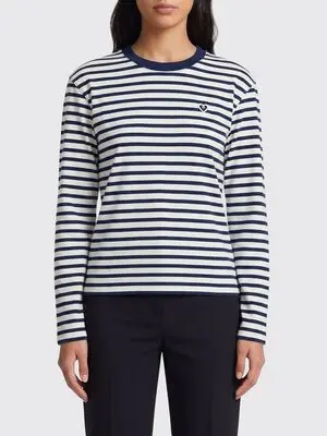 AMI Paris Long Sleeve Striped T-shirt - Ink
