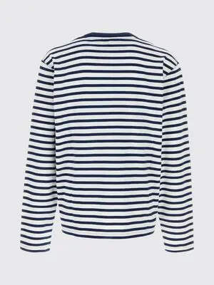 AMI Paris Long Sleeve Striped T-shirt - Ink