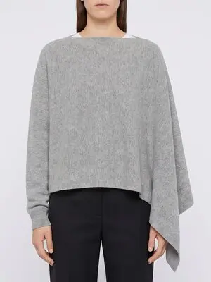 JIL SANDER Asymmetrical Pullover Sweater - Grey