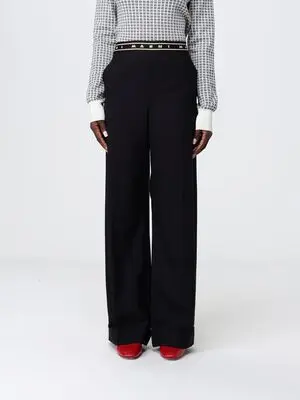 Marni Virgin Wool Palazzo Trousers - Black