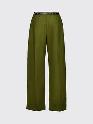 Marni Virgin Wool Palazzo Trousers - Green