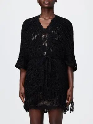 TWINSET Crochet Dress With Tie Detail