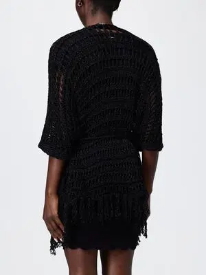 TWINSET Crochet Dress With Tie Detail