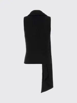 Ami Sleeveless Draped Top - Black