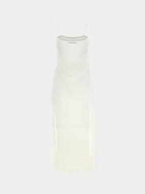 Jacquemus Viscose Knit Maxi Dress - White