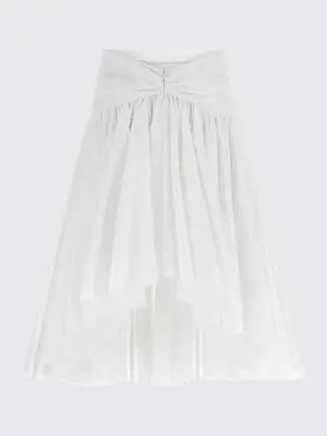 Jacquemus Pleated Midi Skirt - White
