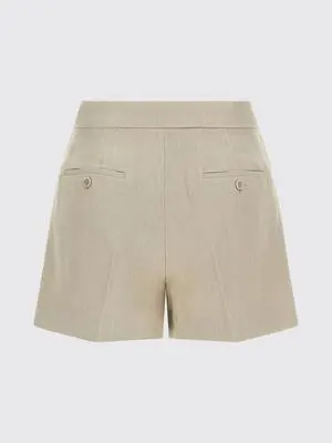 Max Mara Classic Linen Tailored Shorts - Beige