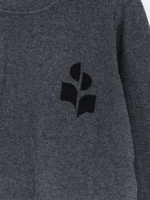 Isabel Marant Étoile Wool And Cotton Crewneck Pullover - Charcoal