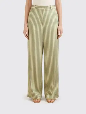 Dries Van Noten Striped Cupro Palazzo Trousers