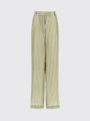 Dries Van Noten Striped Cupro Palazzo Trousers