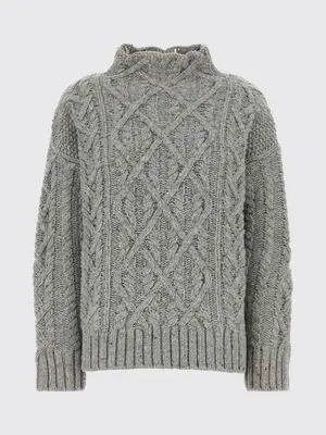 JIL SANDER Cable Knit Sweater - Grey