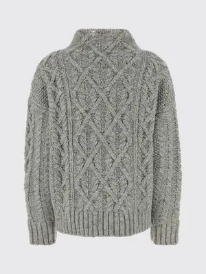 JIL SANDER Cable Knit Sweater - Grey