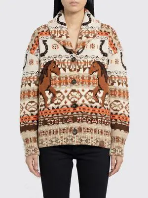 Stella McCartney Horse Print Shawl Collar Cardigan