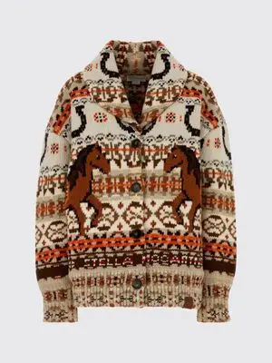 Stella McCartney Horse Print Shawl Collar Cardigan