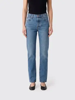 FRAME High Rise Straight Leg Jeans
