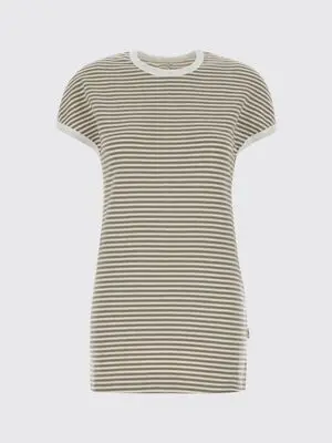MAISON MARGIELA Striped Cotton Dress - Yellow