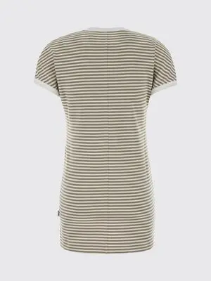 MAISON MARGIELA Striped Cotton Dress - Yellow