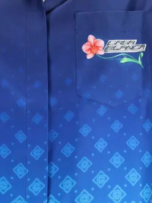 Casablanca Silk Graphic Print Shirt