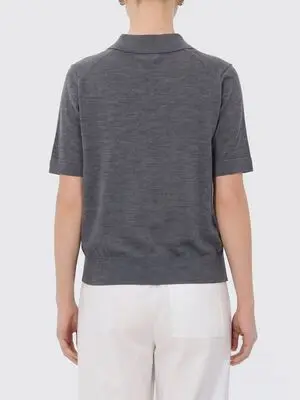 Loulou De Saison Cashmere Knit Polo Shirt - Grey