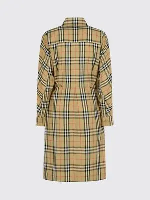 Burberry Checkered Shirt Dress - Sand