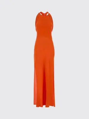 Blumarine Maxi Dress With Halterneck And Slit