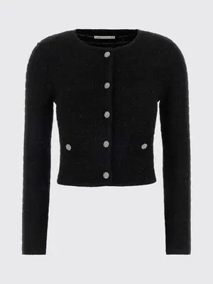 Alessandra Rich Cropped Button-detailed Sweater