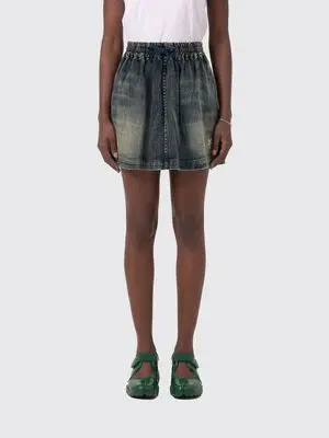Balenciaga Distressed Denim Skirt