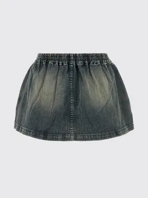 Balenciaga Distressed Denim Skirt