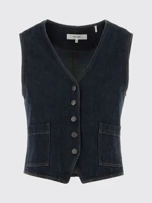 FRAME Single-breasted Vest - Navy