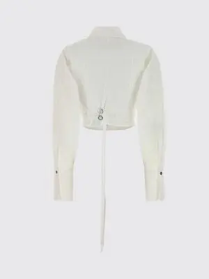 Blumarine Cotton Poplin Cropped Shirt