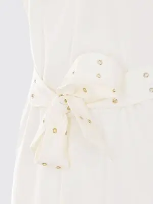 Liu Jo Dress With Eyelet Detail - White