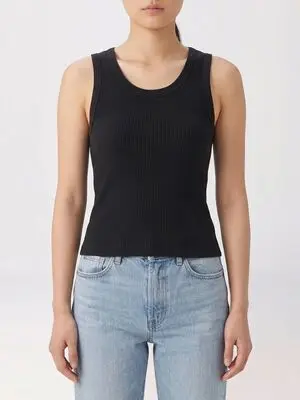 AGOLDE Ribbed Tank Top - Black
