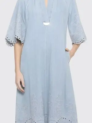 Zimmermann Embroidered Midi Dress