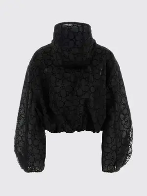 Cecilie Bahnsen Floral Cotton Blend Windbreaker Jacket - Black