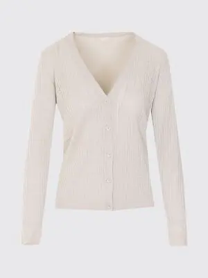Liu Jo Viscose Blend Knit Polo Shirt - Beige
