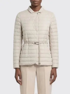 MOORER Quilted Belted Jacket - Ivory