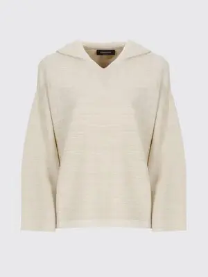 Fabiana Filippi Virgin Wool And Cotton Blend Hoodie - Beige