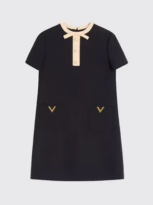 Valentino Garavani Vlogo Wool And Silk Mini Dress