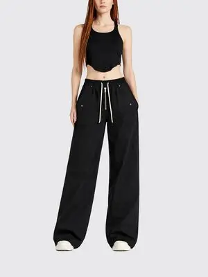 Rick Owens Cotton Cropped Top - Black