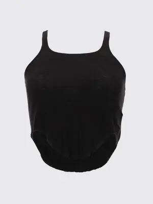 Rick Owens Cotton Cropped Top - Black