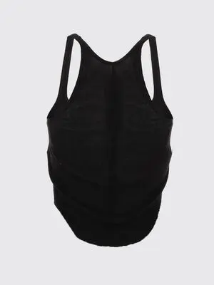 Rick Owens Cotton Cropped Top - Black