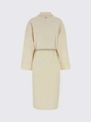 Agnona Wool And Cashmere Long Coat - White