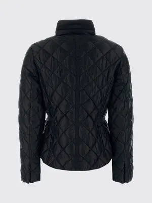 Michael Kors Quilted Jacket With Stand Collar And Drawstring Waist - Black