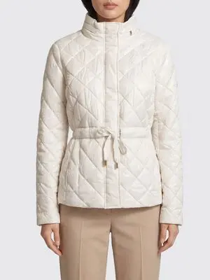 Michael Kors Quilted Down Jacket With High Neck And Drawstring Waist - White