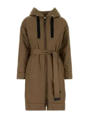 Max Mara Belted Hooded Jacket